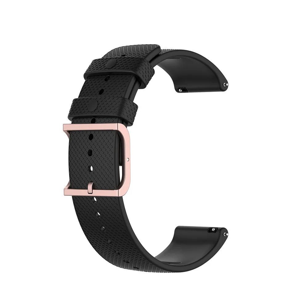Силиконовый ремешок для Polar black/розовый