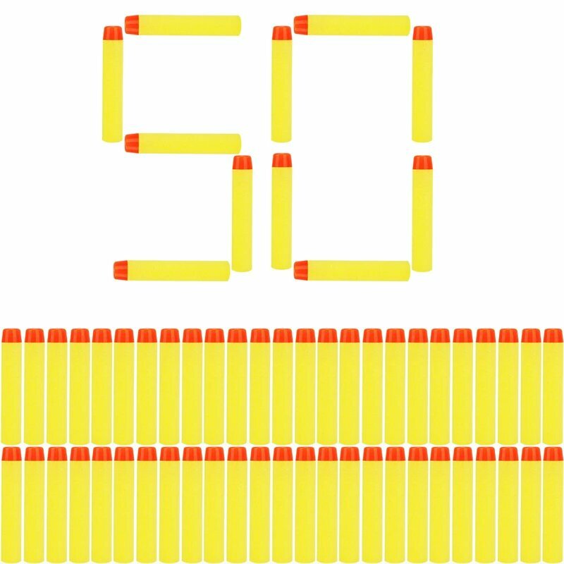 Пули для Nerf желтые Round Head Yellow 50 шт.