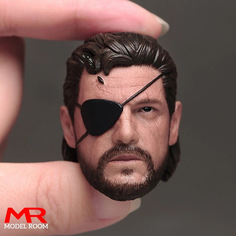 1/6 масштаб, однотонная голова змеи, скульптура, мужская голова из ПВХ, модель с резьбой, подходит для 12-дюймовой фигурки солдата, тело куклы