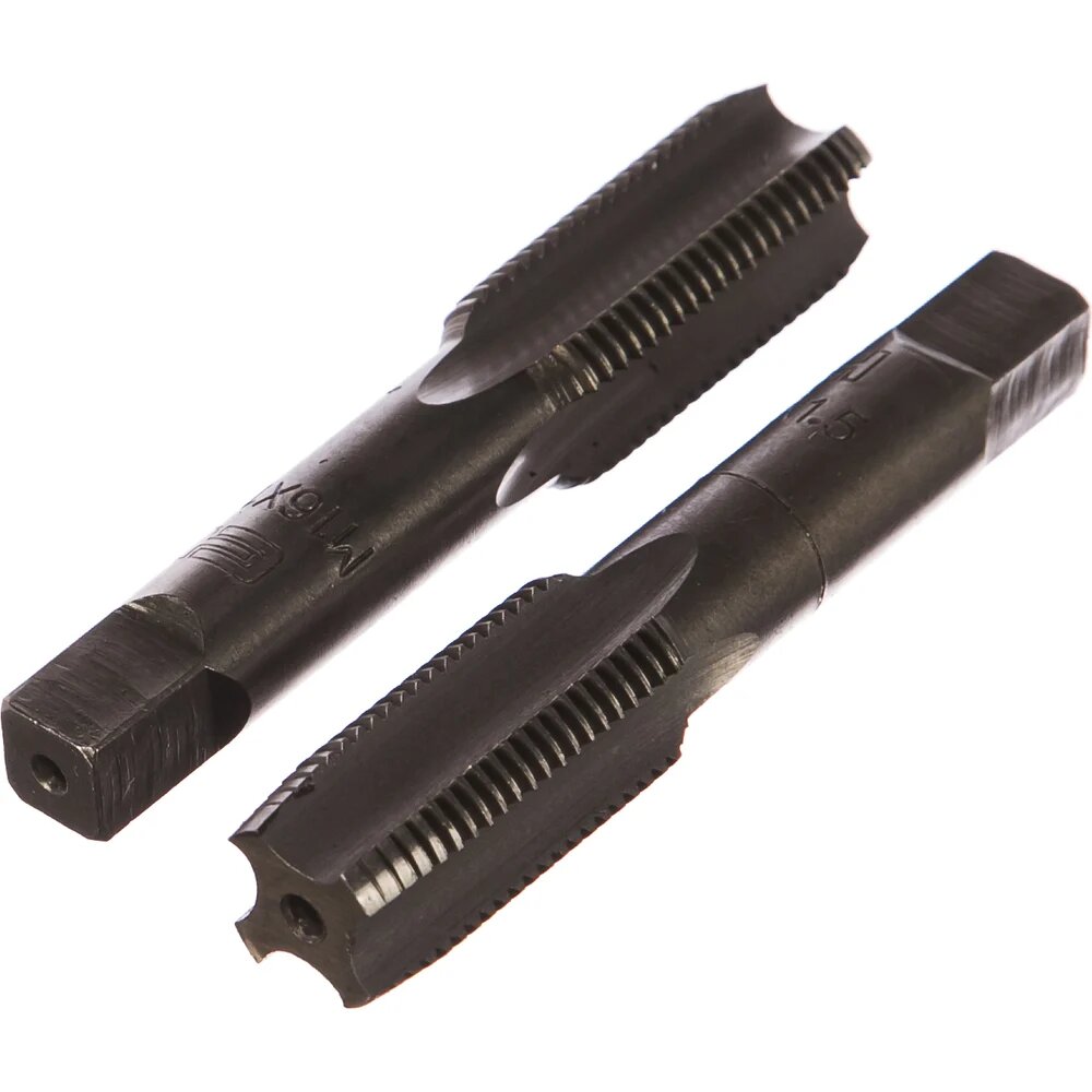 Метчик ручной (М16х1,5 мм; 2 шт.) СИБРТЕХ 76644 для нарезания внутренней