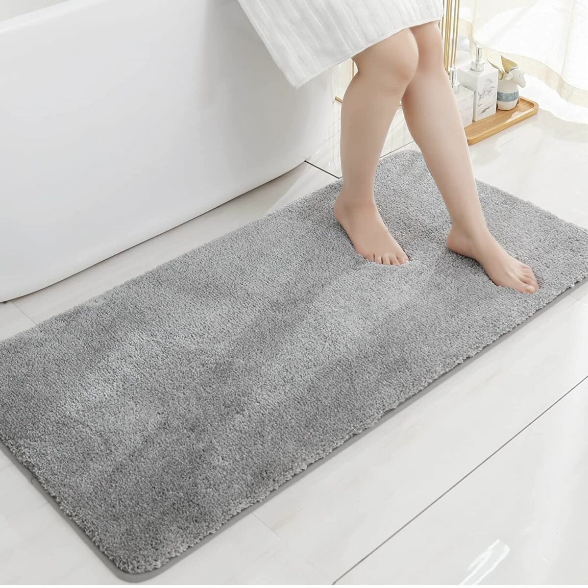Коврик для ванной комнаты Shaggy Home One 80х120, черный
