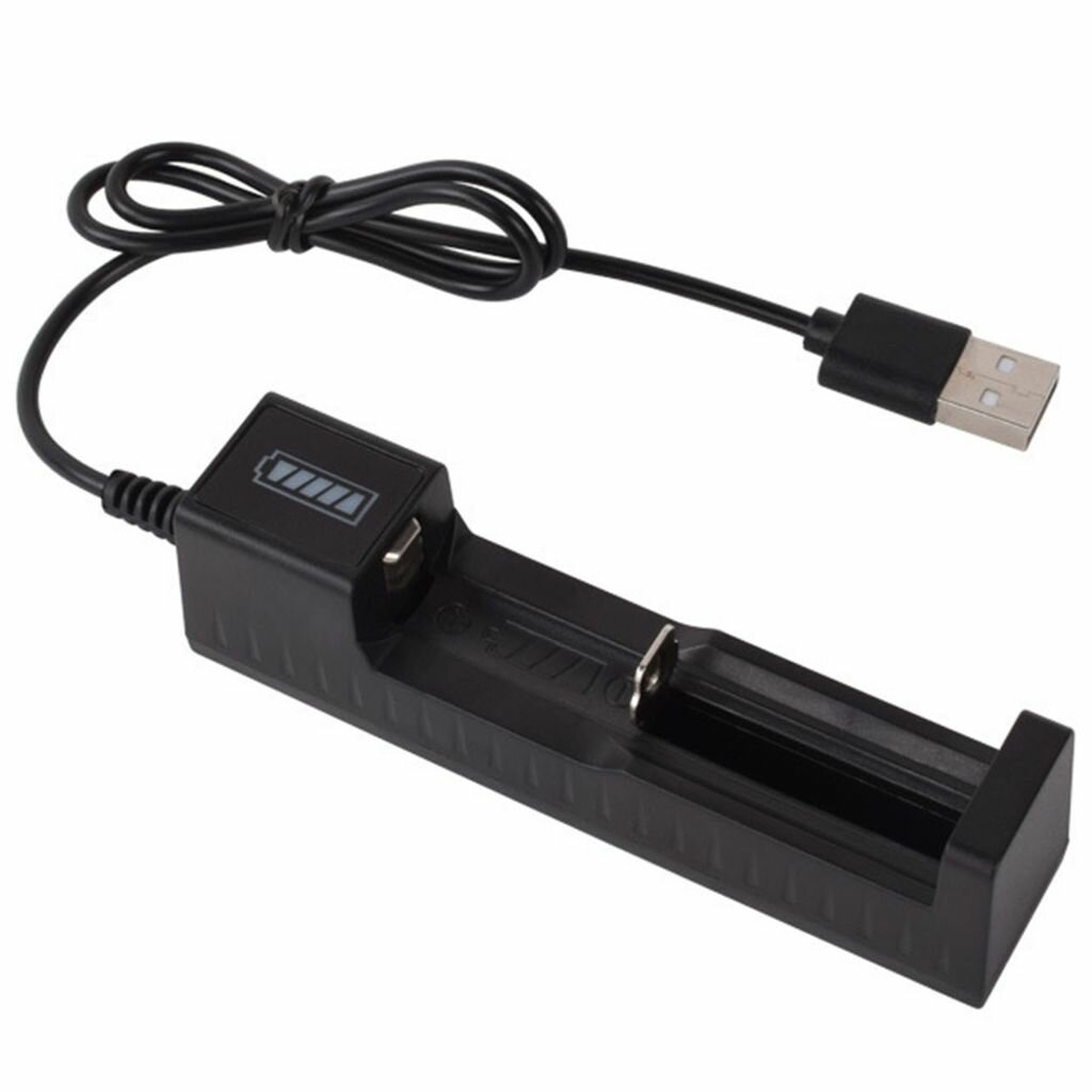 USB-зарядное устройство для литий-ионных аккумуляторов 4,2 В 18650 18490, универсальный адаптер зарядки лития, 1 слот