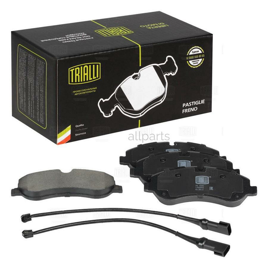TRIALLI PF1045 Колодки торм. диск. перед. для а/м Ford Transit (12-) (PF 1045)