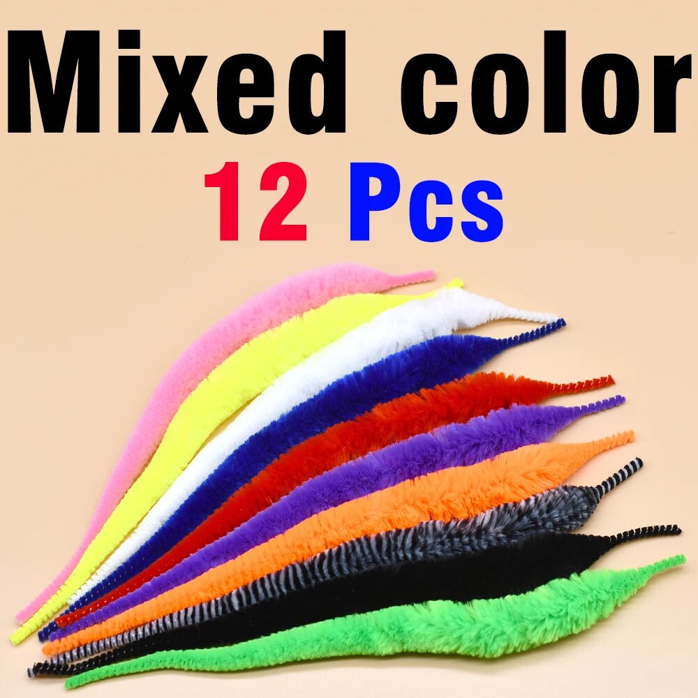 12 шт. Мухобойки-хвосты, Mixed color