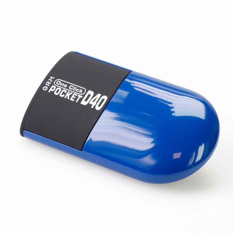 GRM Pocket R40 ONE CLICK. Карманная печать, д.40, корпус синий