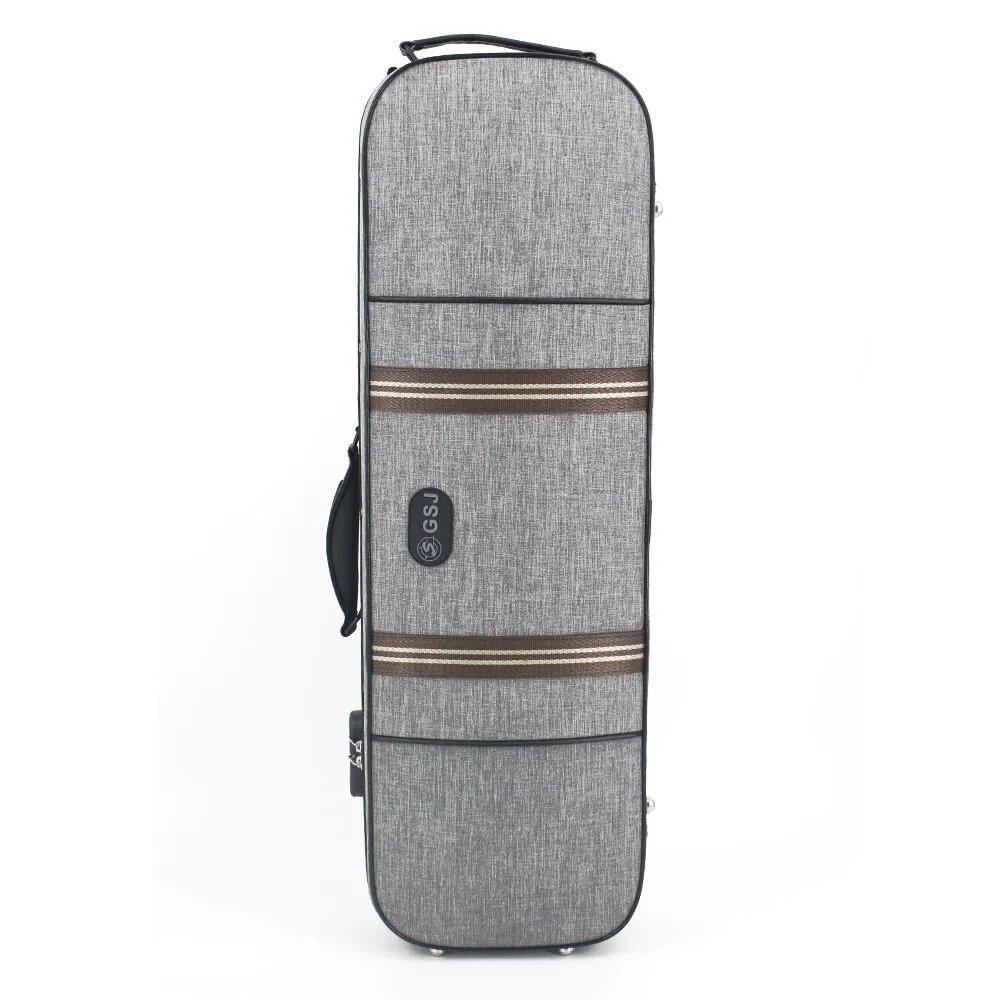 Скрипичный футляр 4/4 с гигрометром , сверхмягкий бархат / матовая оксфордская ткань, легкий и ударопрочный с ремнями переноски