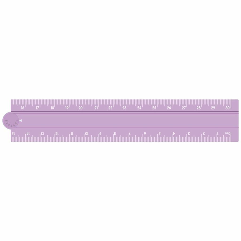 Складная линейка из алюминиевого сплава фиолетового цвета