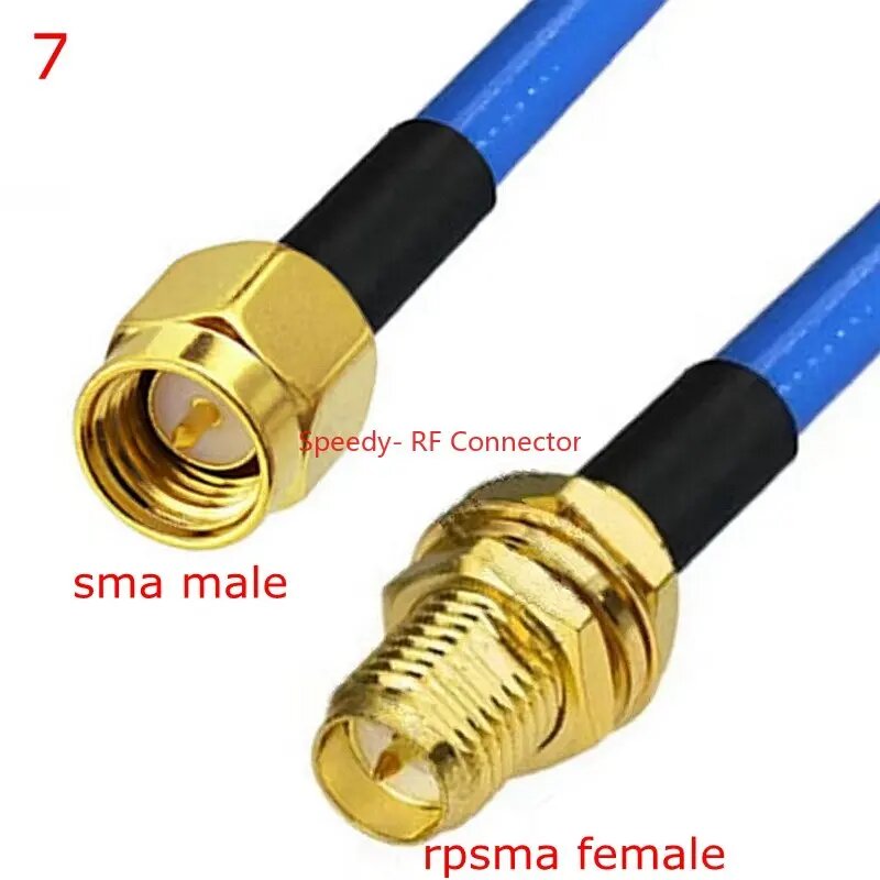 Коаксиальный кабель RG402 SMA-SMA, 50CM, type7