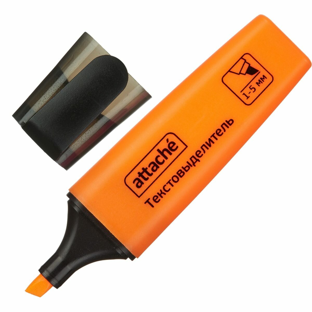 Маркер-текстовыделитель Attache Colored (1-5мм, оранжевый), 1шт.