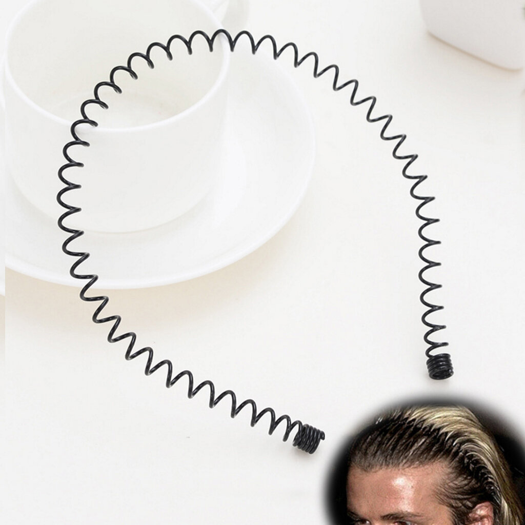 Красивая Невидимая Весенняя Повязка На Голову Металлическая Черная Лента Для Волос Обруч Тиара Лента Для Волос Элегантные Украшения Для Волос Головные Уборы для Девочек Женщин