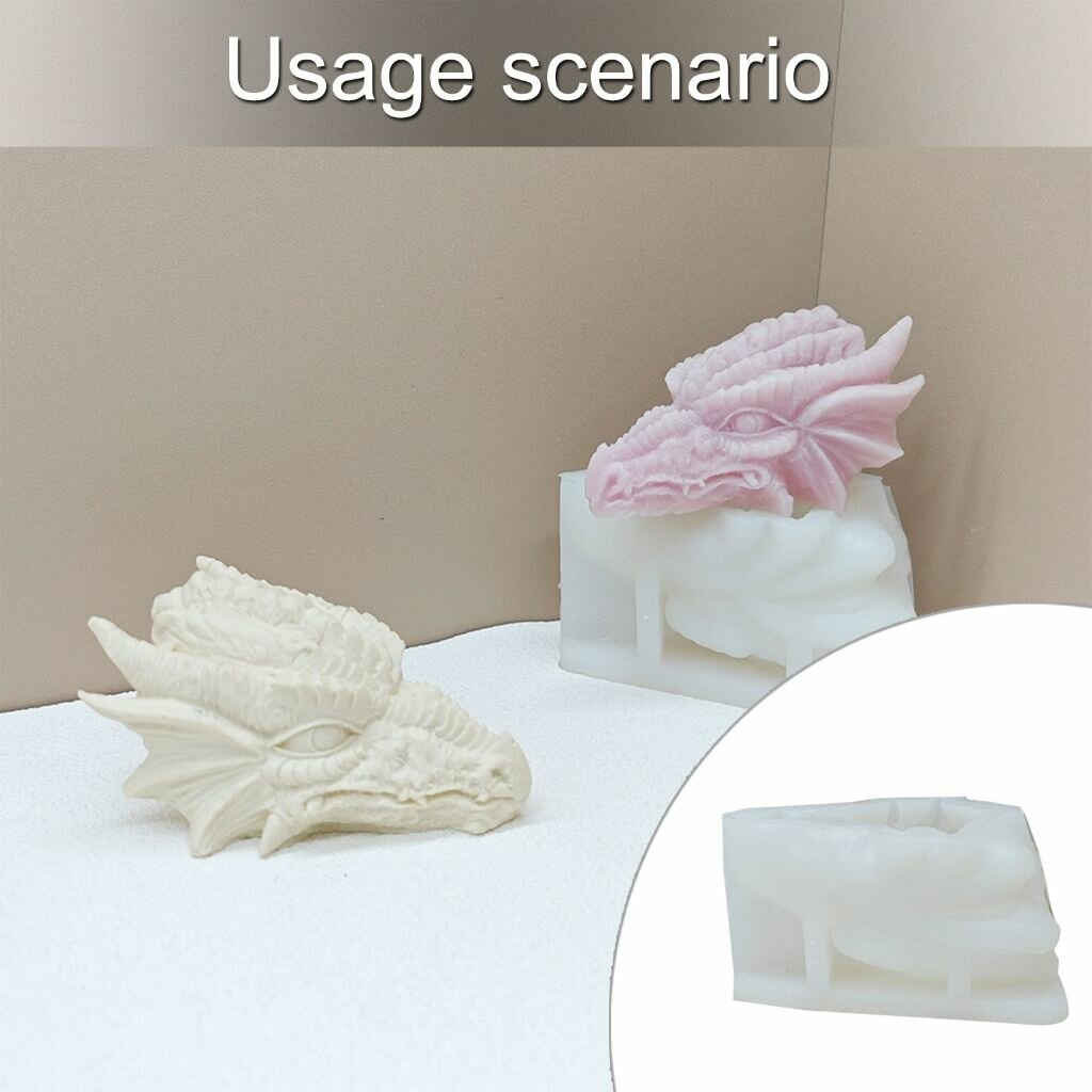 3D дракон свеча форма — фото 1