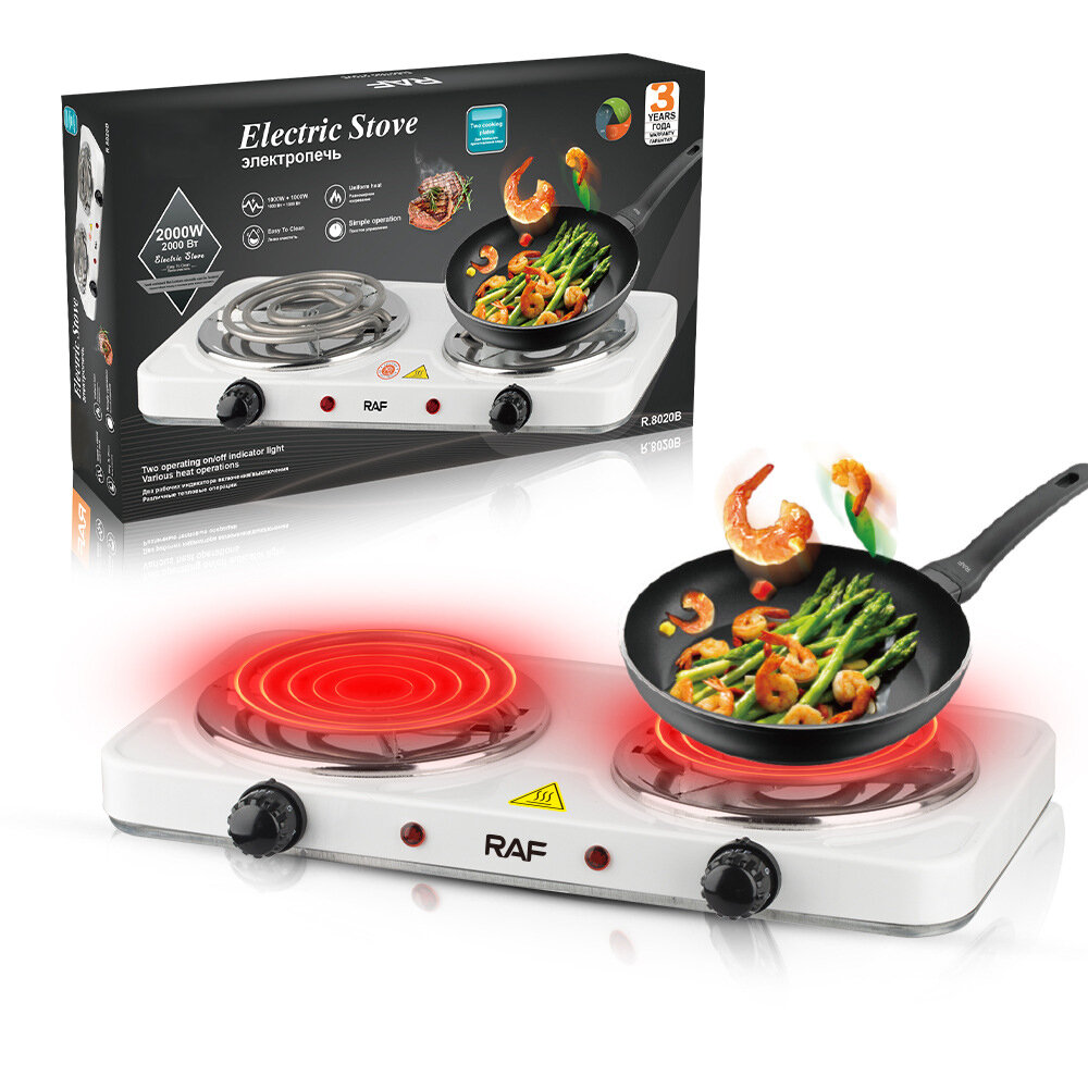 Электрическая керамическая плита Double-head, многофункциональная, для дома
