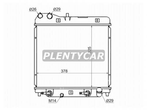 Радиатор honda fit/jazz 5d 1.3/1.5 01-03 Sat HD00013 Honda: 19010-PWA-901 19010-PWA-G01