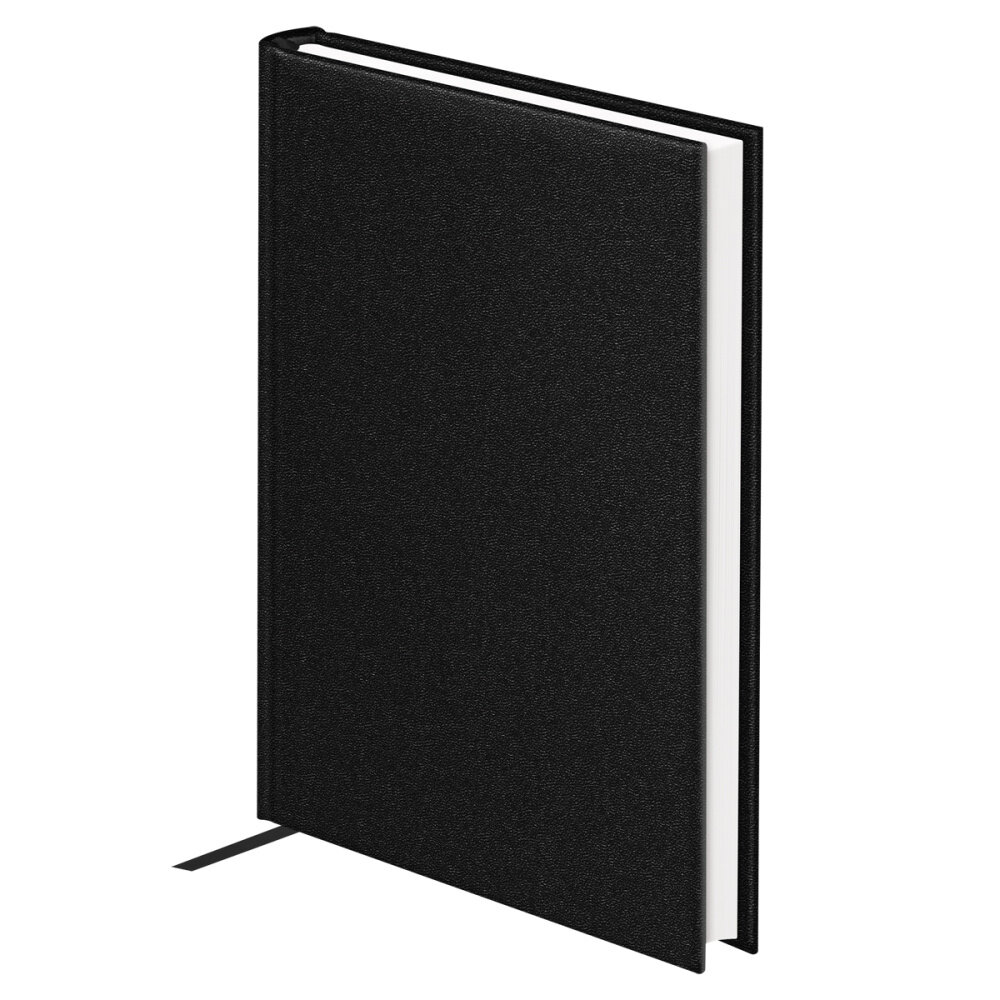 Ежедневник недатированный А5 136л. BG Ariane. Black балакрон, черный