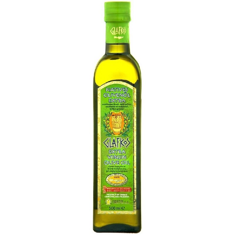 Масло оливковое GLAFKOS EVOO AC < 0,1-0,8 /стекло/ 500мл