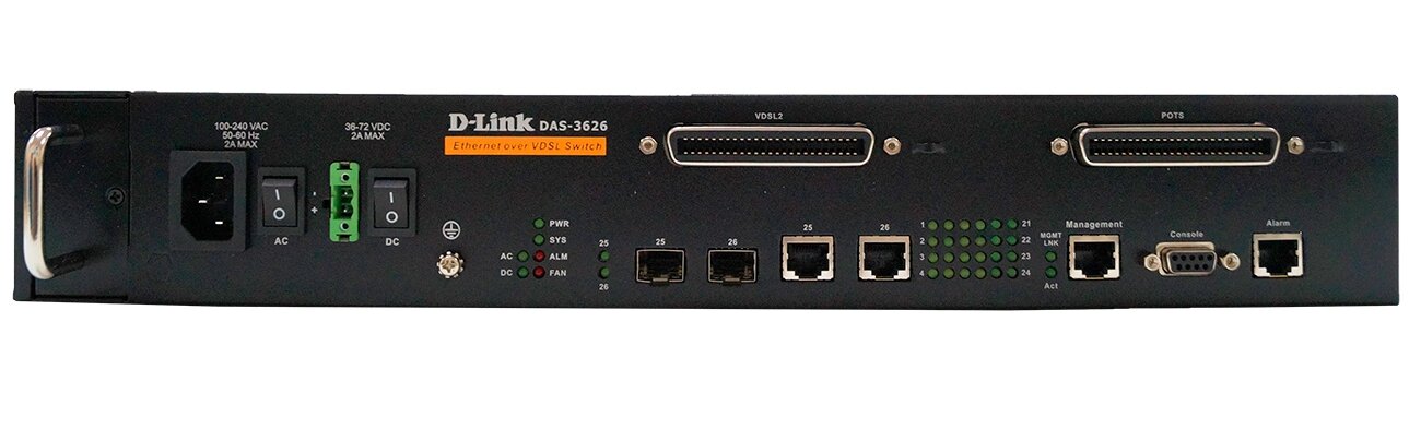 Коммутатор D-Link DAS-3626/A1A (L2) 2x1Гбит/с 2xКомбо(1000BA