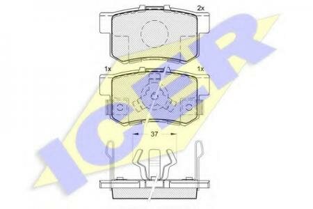 181718 (24231) HONDA ACCORD 03- R Icer 181718