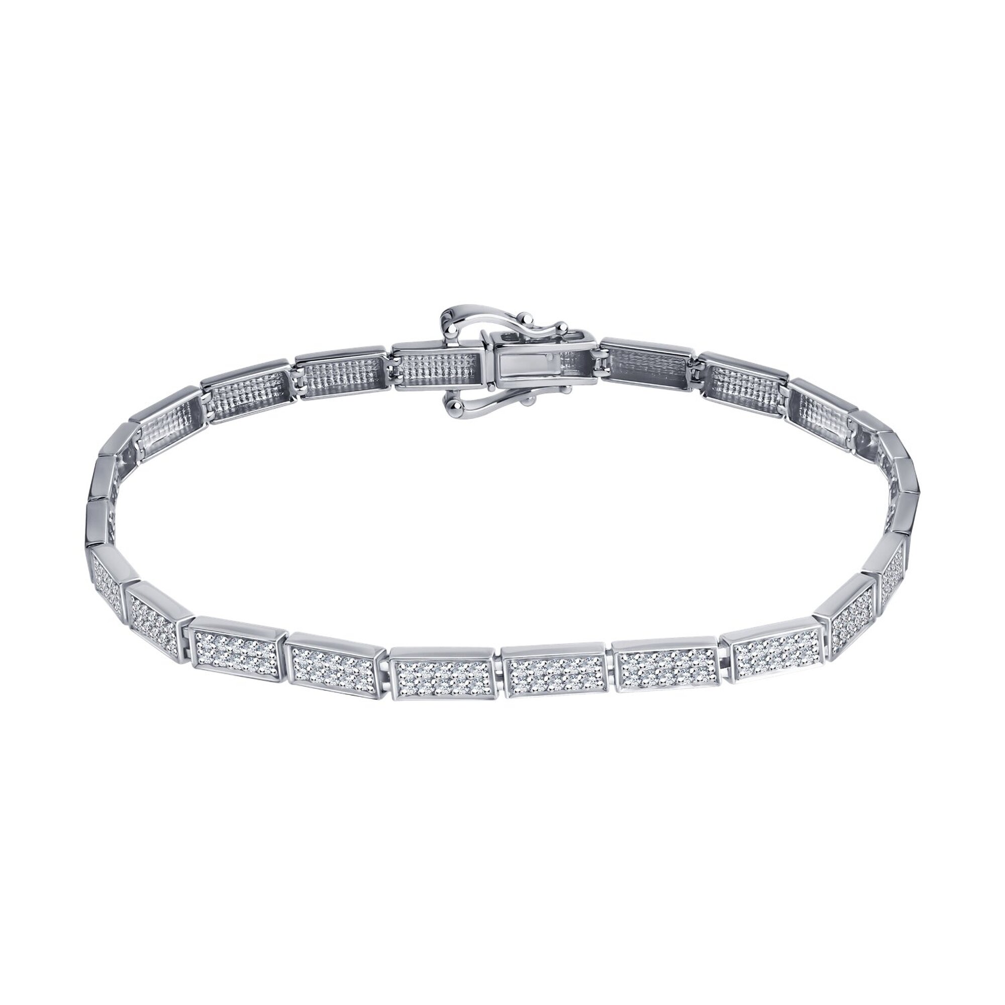 Браслет, белое золото, 585 проба, бриллиант