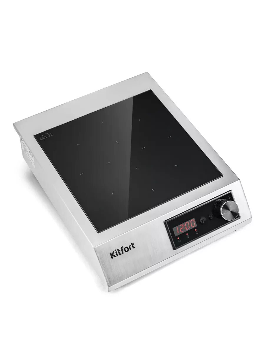 Плита индукционная Kitfort КТ-142 3500Вт серебристый-черный