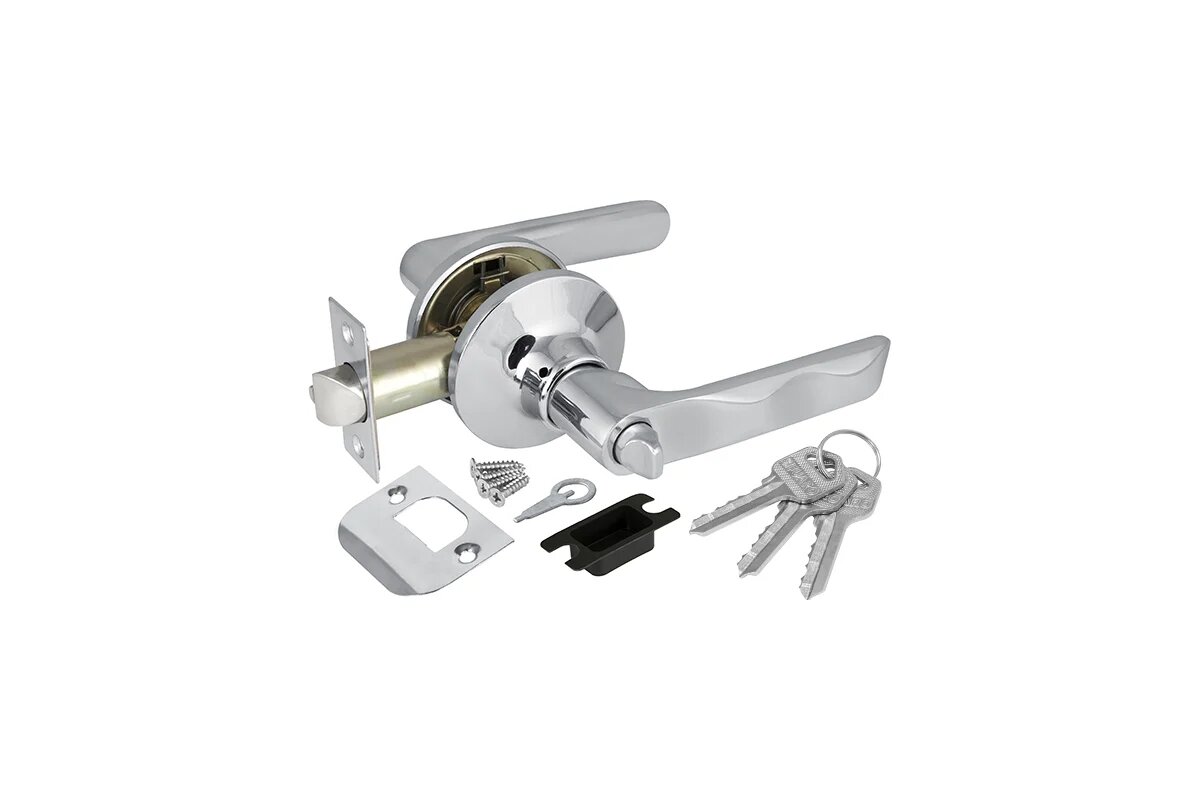 Fuaro 624/BL CP-E защелочная ручка хром с ключом и фиксатором 37543 для мебели и дверей