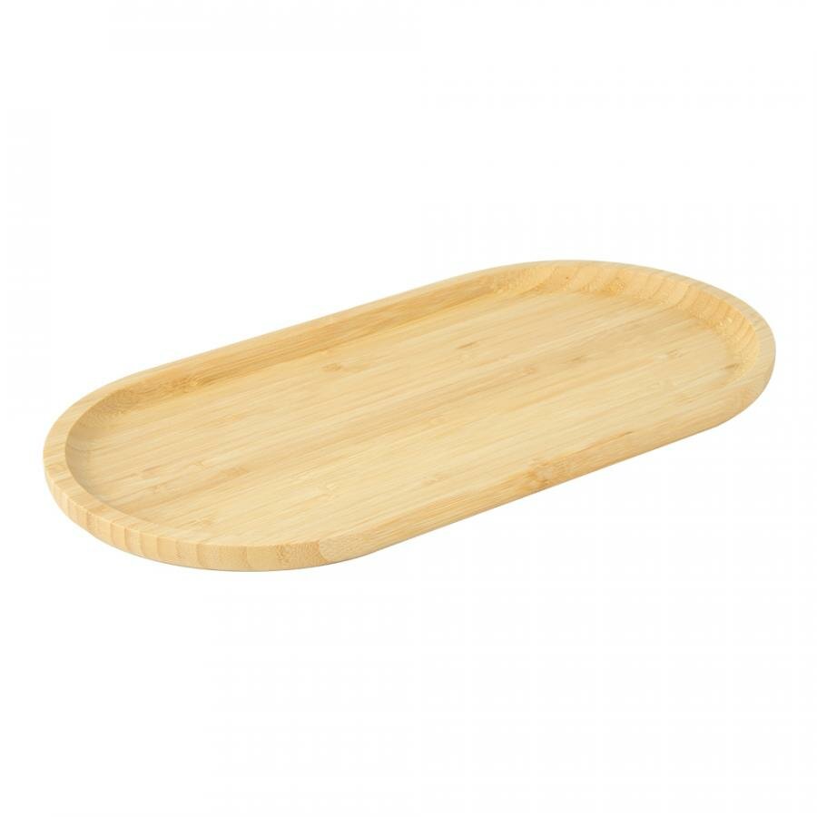 Блюдо бамбуковое "Бамбук сервировка" 30,5х15х1,5см овальное