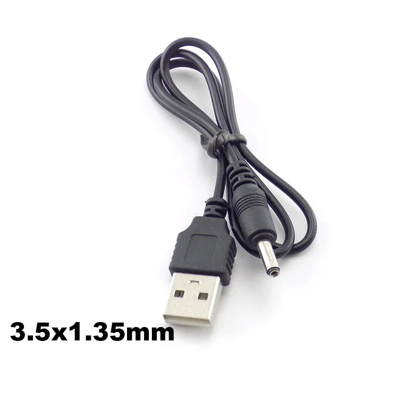 Переходник USB/DC 3,5*1,35 мм, 2,0*0,6 мм, 2,5*0,7 мм, 4,0*1,7 мм, 5,5*2,1 мм, штекер постоянного тока 5 В, удлинитель питания