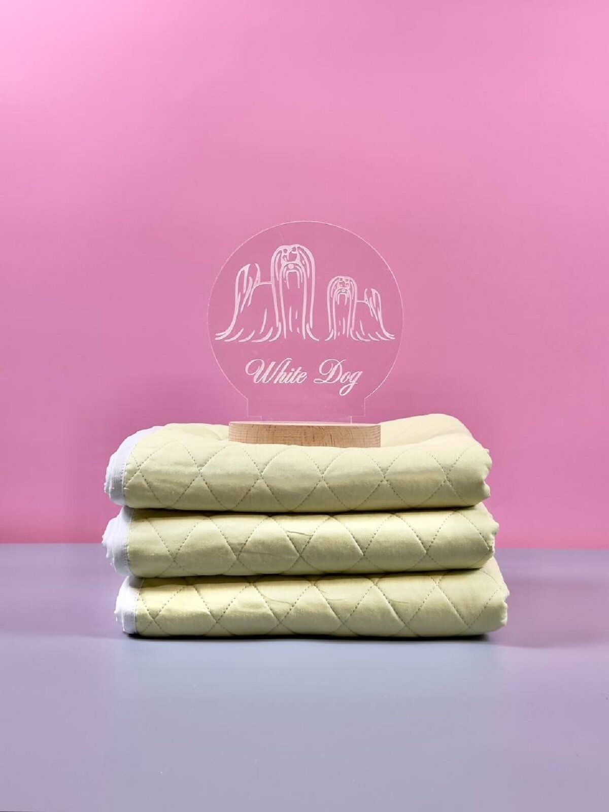 Многоразовая непромокаемая пеленка White Dog "Лайм" 50*70 см