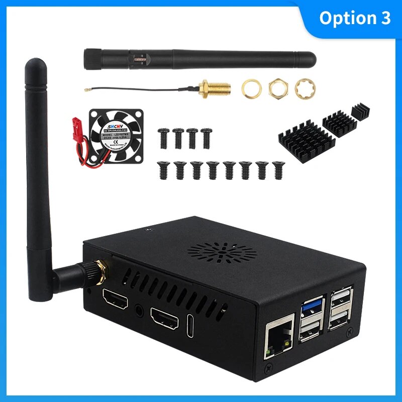 Корпус для Orange Pi 5 Max с вентилятором SHCHV