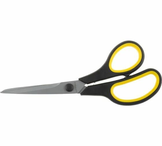 STAYER Ножницы "MASTER" хозяйственные, изогнутые, двухкомпонентные ручки, 215мм 40466-21
