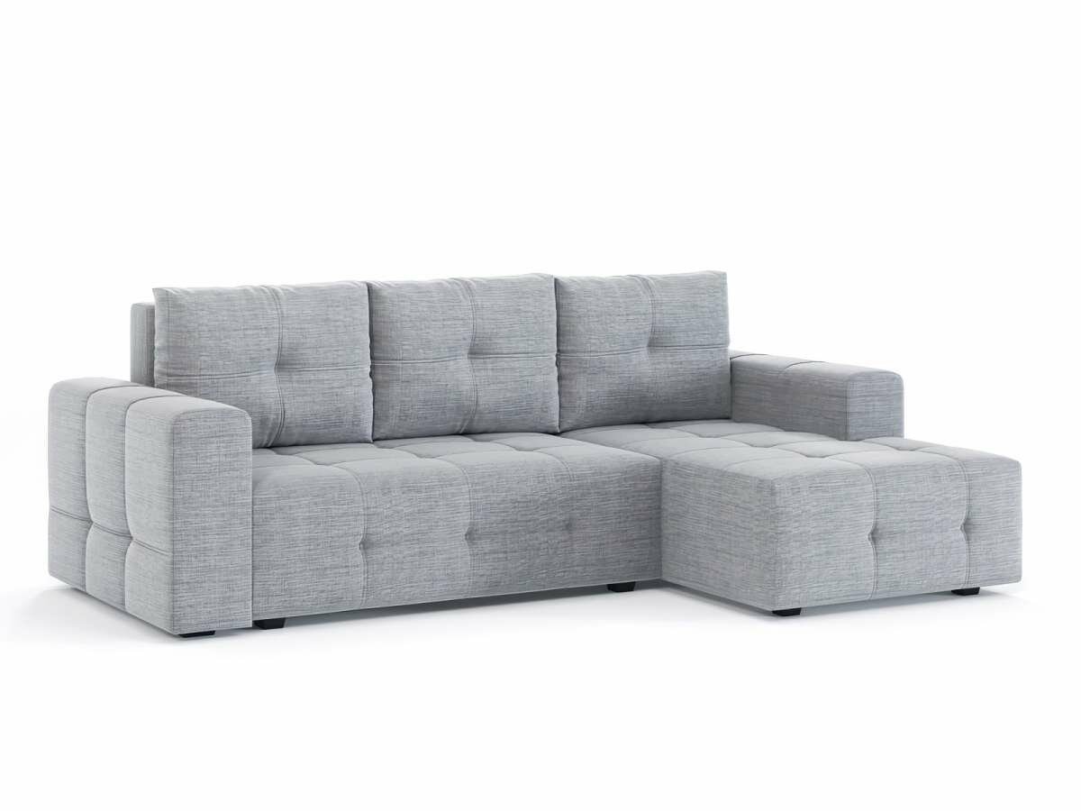 Угловой диван Прадо Рогожка Дрим Лайт Грей