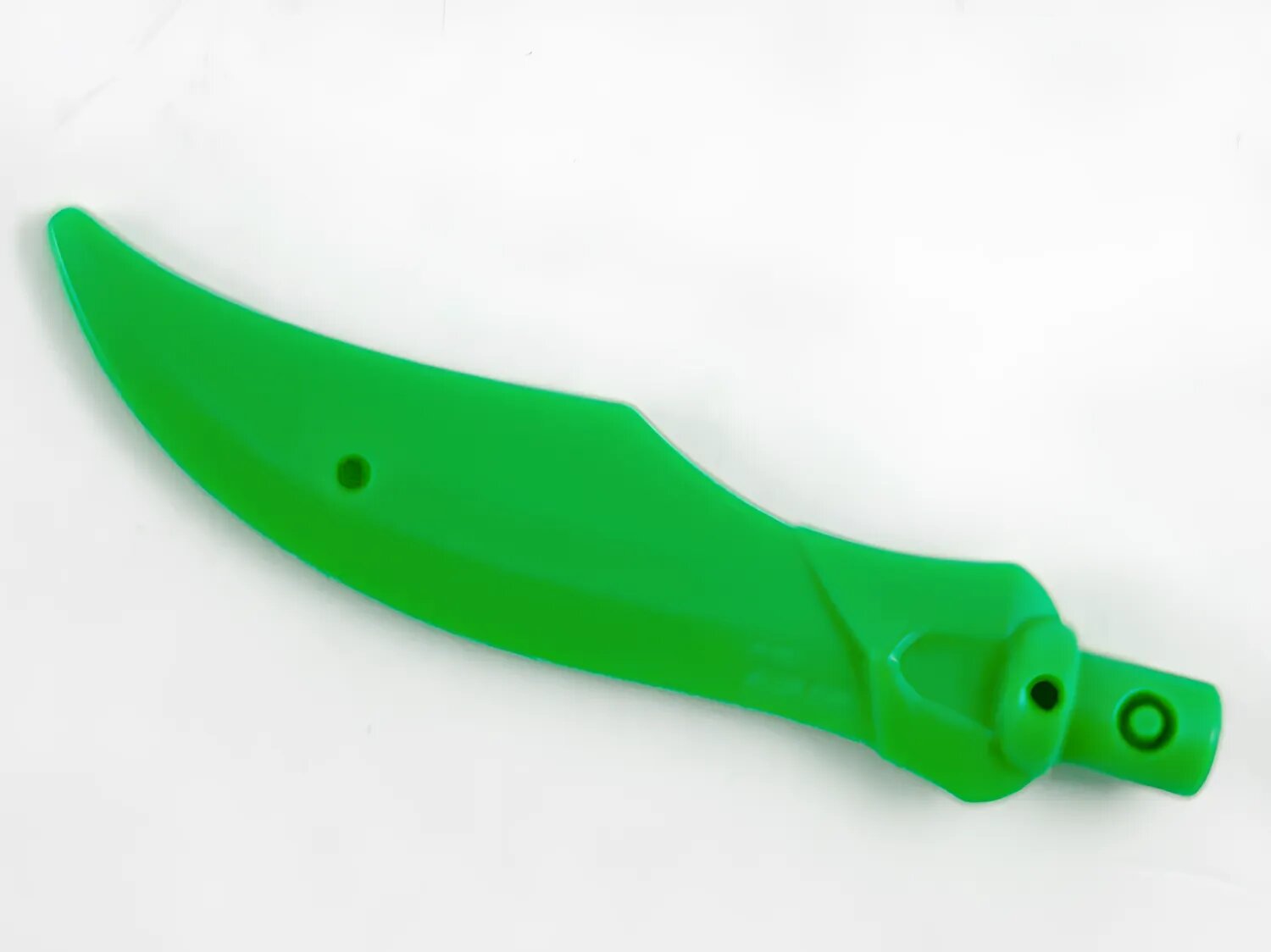 Деталь LEGO Изогнутый клинок Minifigure Lego,37341a Weapon Sword Curved Blade with Bar U Bright Green