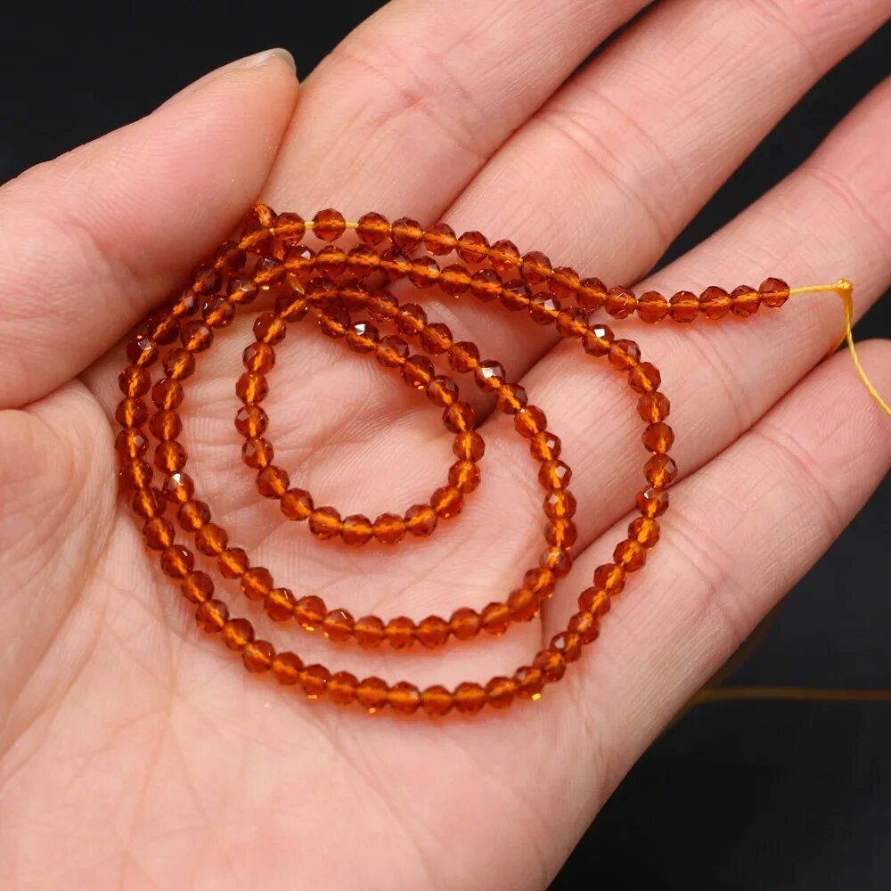 Бусины шпинель и кристалл 125 шт Шоколад