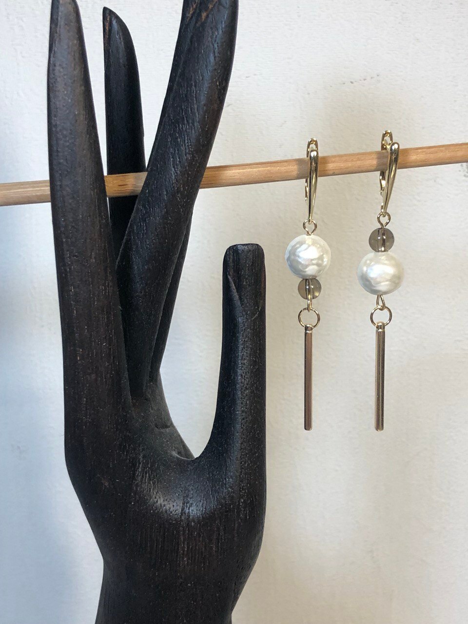 Серьги двусторонние