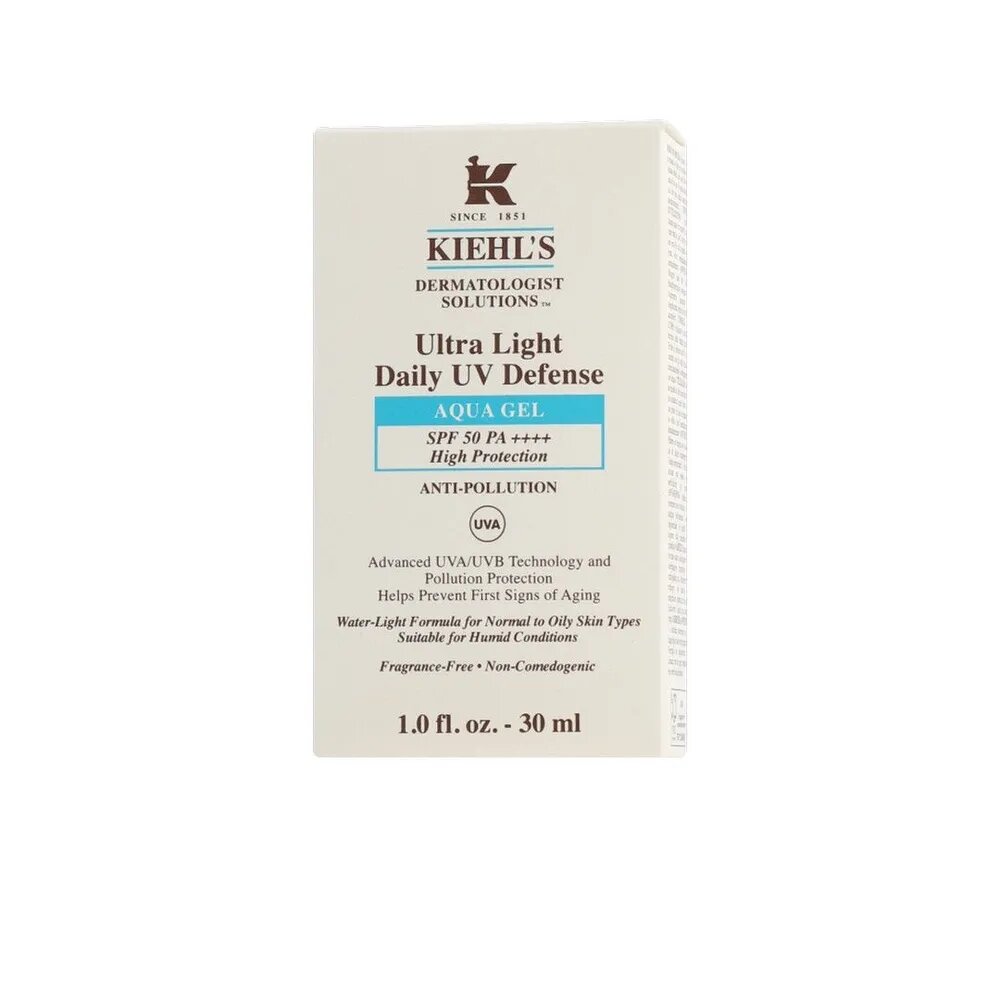 Kiehl's Ультралегкий дневной УФ-гель Ultra Light Daily UV Defense Aqua Gel SPF 50 PA++++, 30 мл