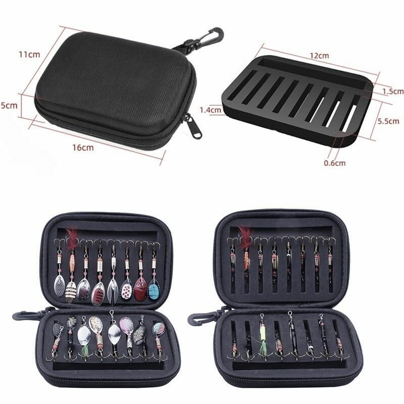 Коробка для блесен и приманок. Мягкий кейс органайзер рыболовный.