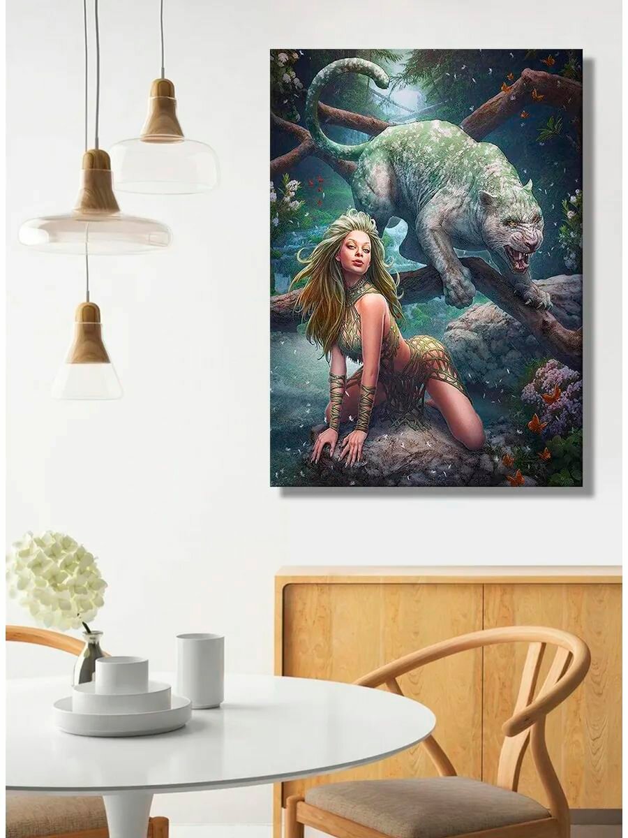 Картина "Царица ночи", модульная 50х70см 1шт.