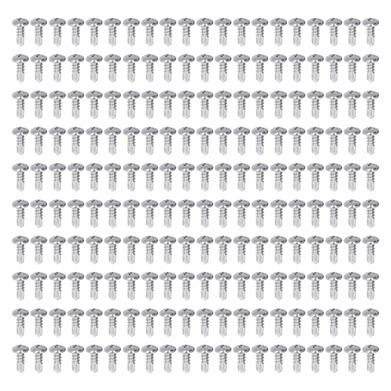 Двести саморезов с буром M4.8x13 из нержавейки 410