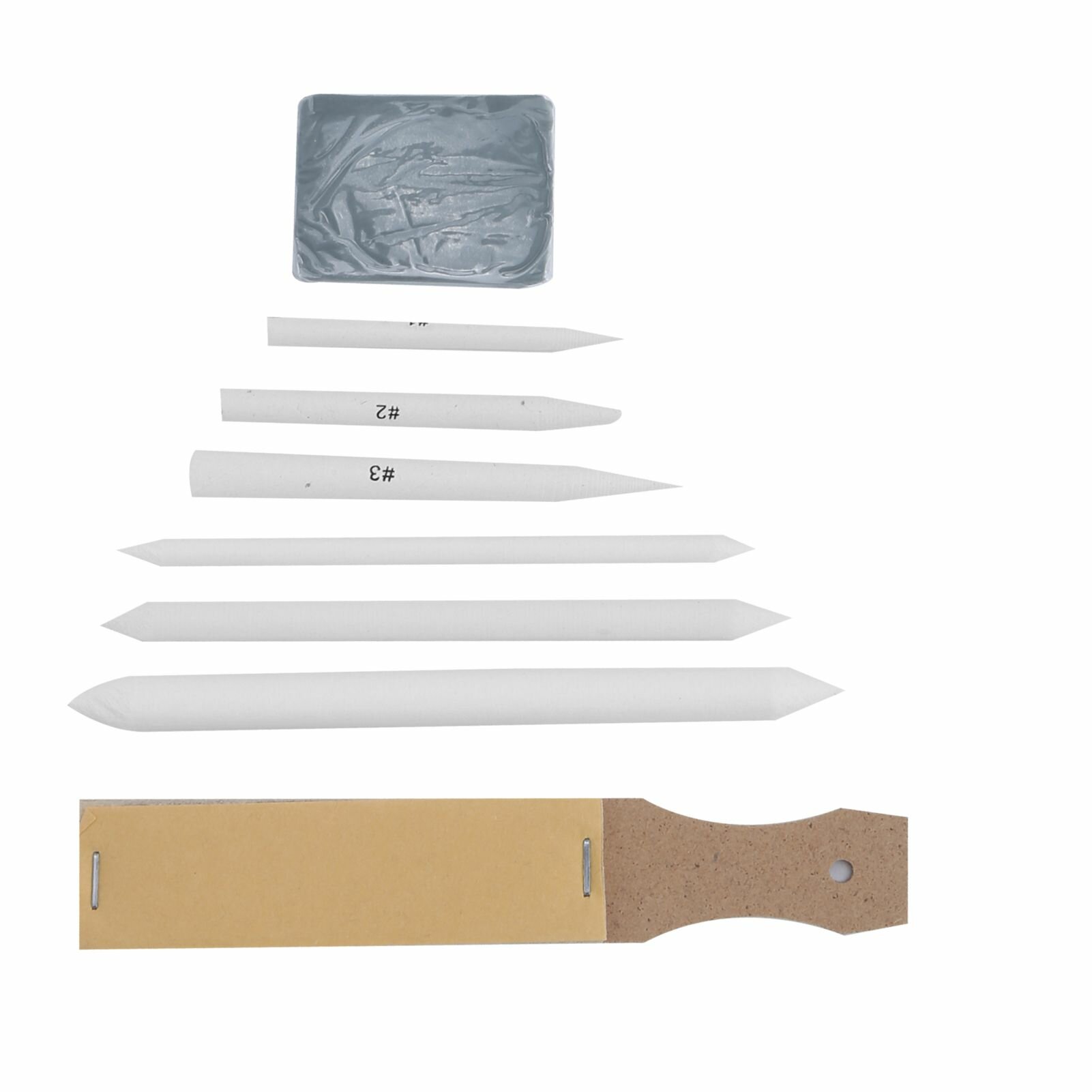 Набор для растушевки эскизов (с ластиком и наждачной доской)