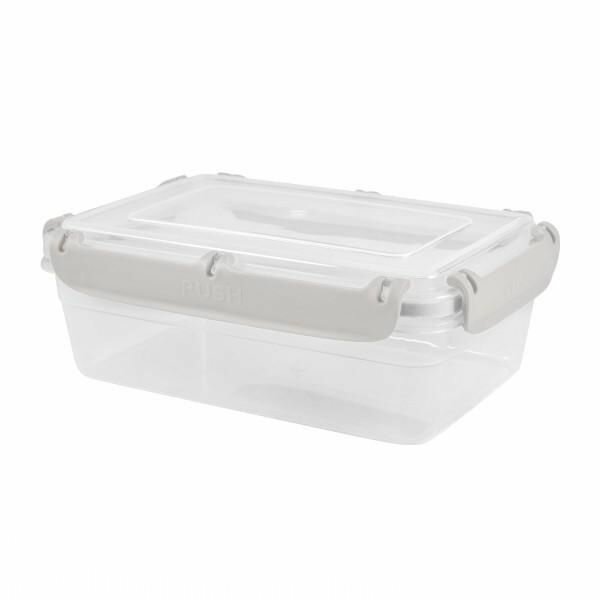 Контейнер для хранения Plast team "Bergen", с защелками, 0,8 л, цвет Пепельный жемчуг