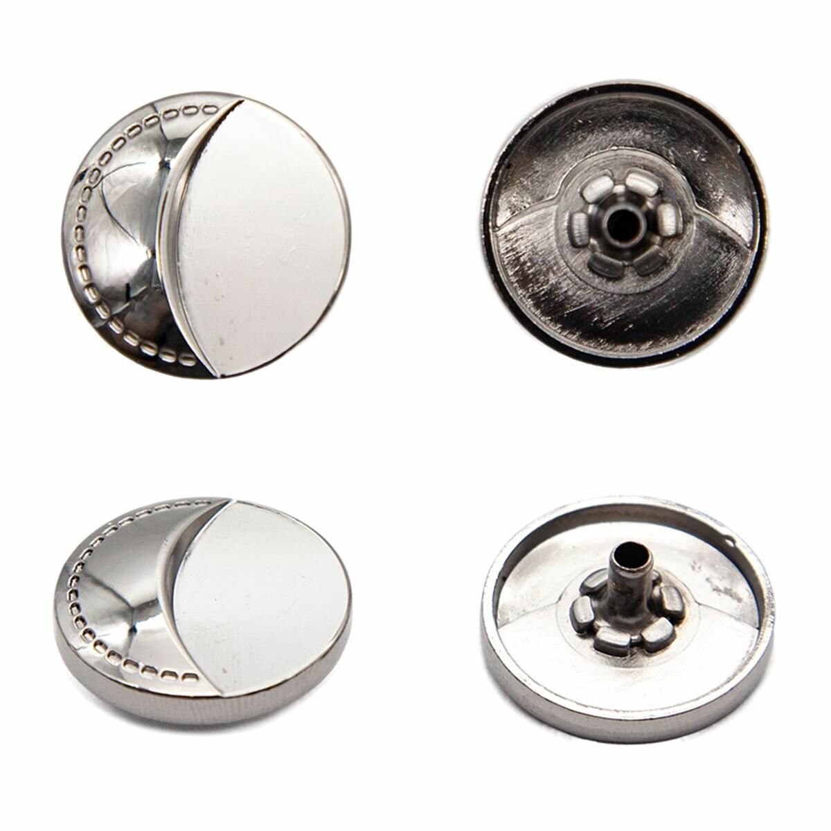 Кнопка для одежды BIG 5/20 S-образная "Ограничитель" 20 мм, металл, черный никель, 20 шт (69641)