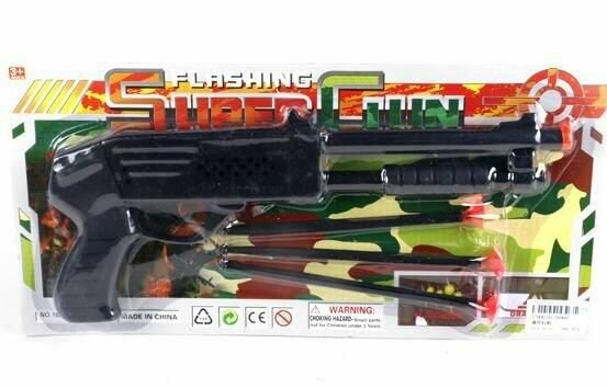 Пистолет КНР "Flashing Super Gun", 3 стрелы с присосками