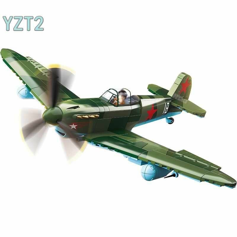 Конструктор серия "Армия" / Истребитель Yakovlev Yak - 1B / детский для мальчиков ( 627 деталей)YZT2