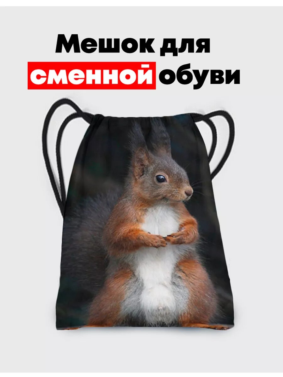 Мешок - сумка для обуви Белка