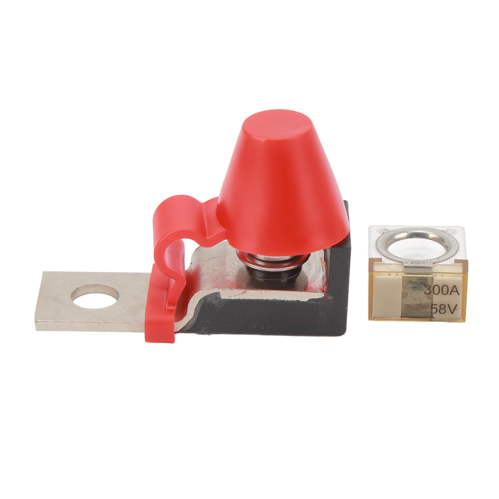 Комплект клеммной колодки с предохранителями 58 В и одним штифтом M8 для нескольких аккумуляторов, зажигания, лодок, грузовиков, автодомов, строительной техники, 300 А.