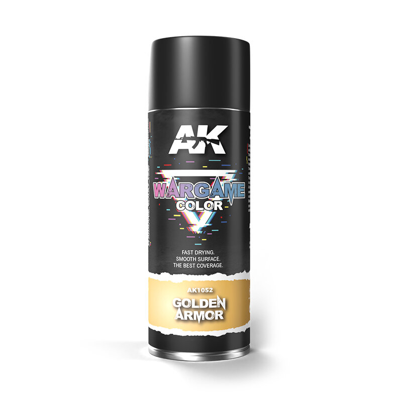 Краска-спрей AK Interactive - Golden Armor Spray (400ml)