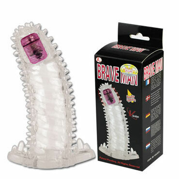 Baile Brave Man Penis Sleeve Vibration Вибронасадка на пенис