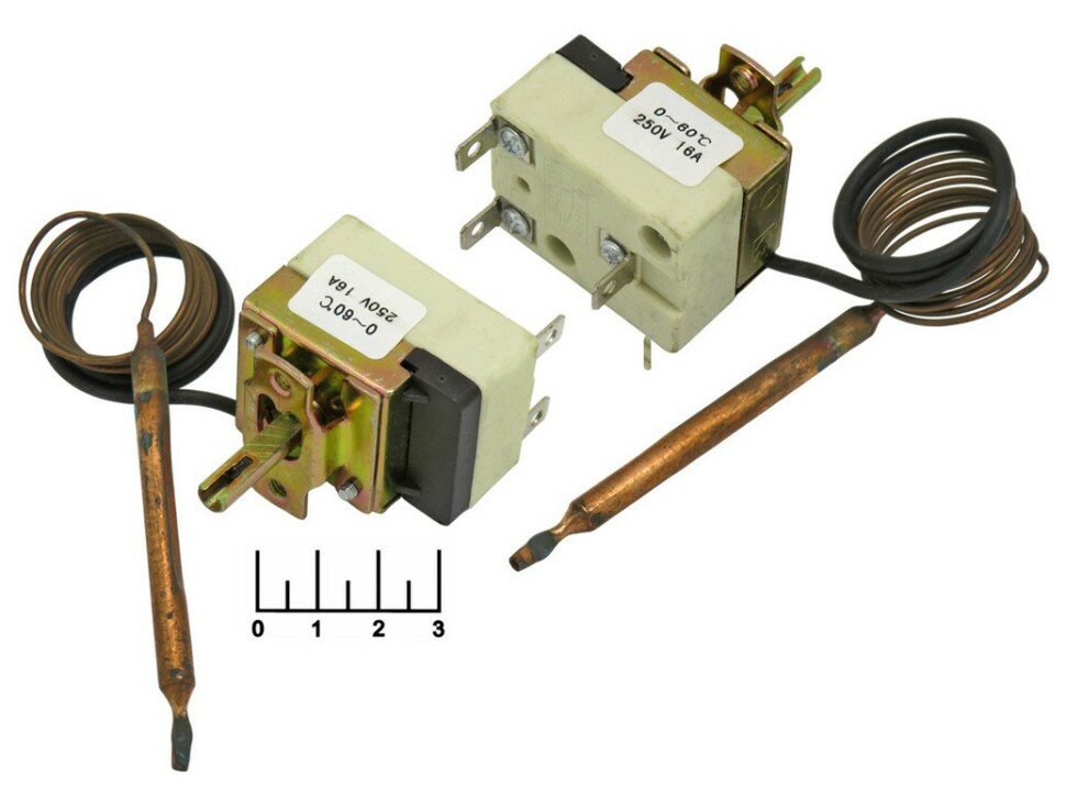 Терморегулятор капиллярный (0.+60C) 16A (S1961)