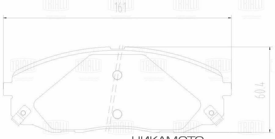 TRIALLI PF2481 Колодки тормозные KIA CARNIVAL (18-) диск. перед.