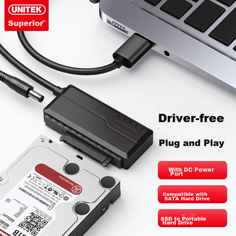 Youyuezhe Yidu Cable, USB 2.0 to SATA, 2.5/3.5 Inch, Laptop Mechanical And Solid State Hard Drive Connection Cable, Converter Extension Cord, 0.6 Meters, S108C