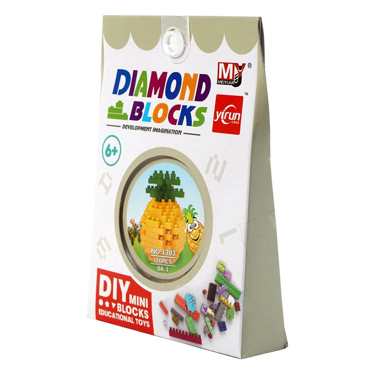 Мини-конструктор 'Фруктовый рай', 120 деталей, развивающая игра от 6 лет